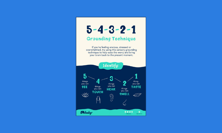 Free printable, downloadable mental health resources by batyr Australia